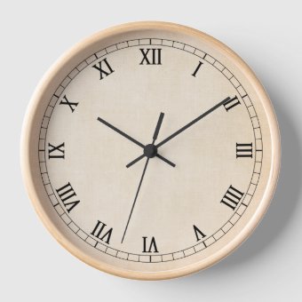 Vintage Cream Wall Clock | Zazzle