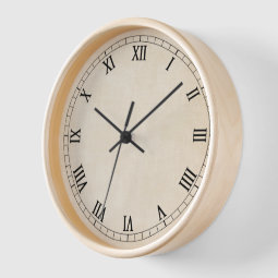 Vintage Cream Wall Clock | Zazzle