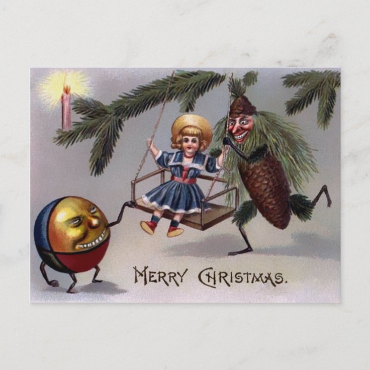 Vintage Creepy Victorian Postcard | Zazzle
