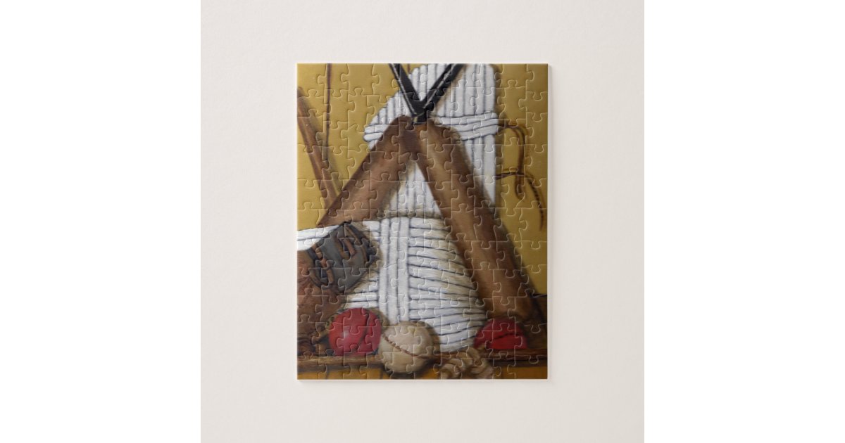 Vintage Cricket Jigsaw Puzzle | Zazzle
