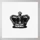 Vintage Crown Illustration Poster | Zazzle