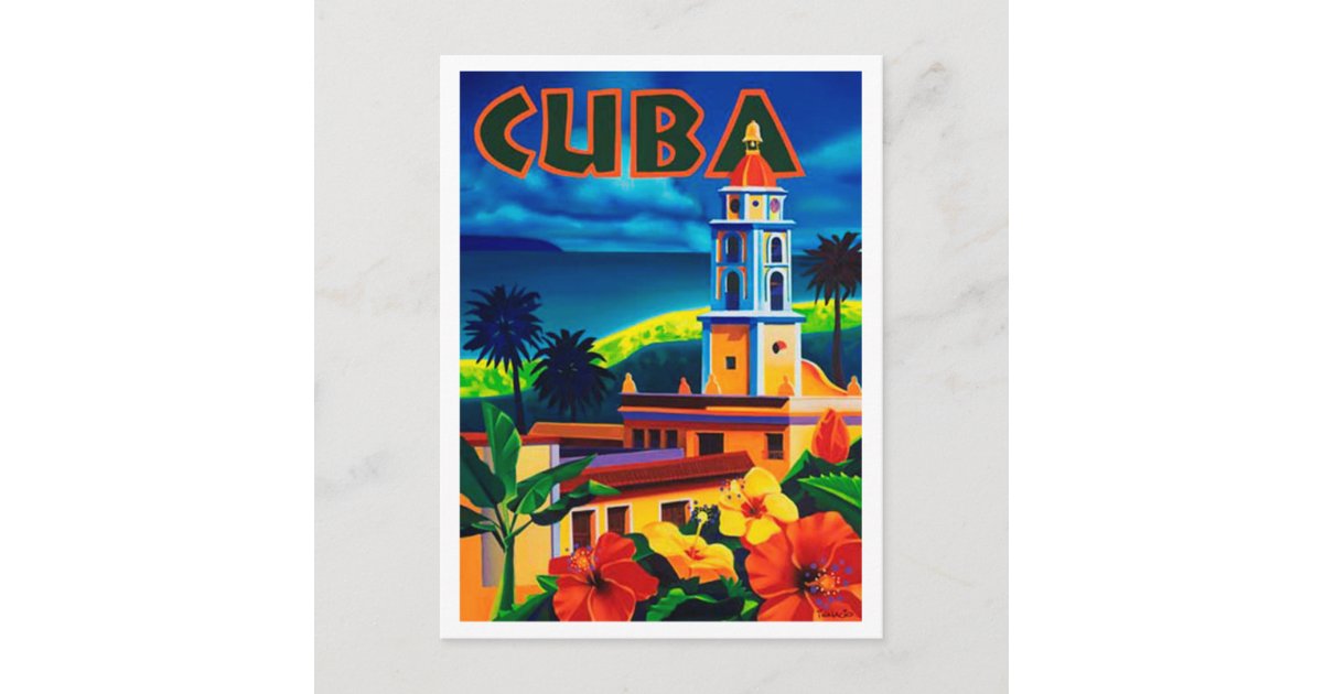 Vintage Cuba Travel Postcard | Zazzle