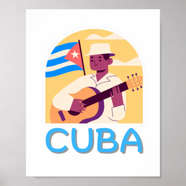 Vintage Cuban Music Poster | Zazzle