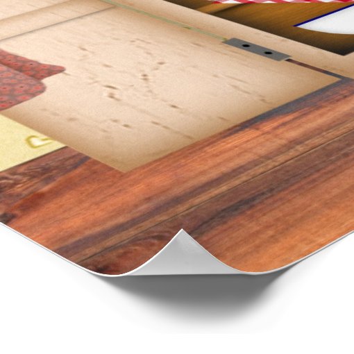 Vintage Cupboard Poster | Zazzle