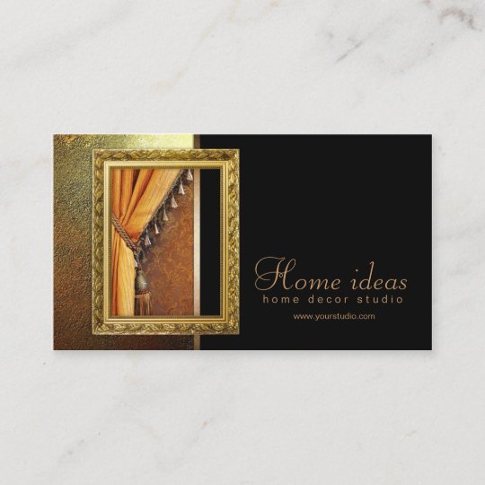 Vintage Curtain Treatment Classic Business Card | Zazzle.com