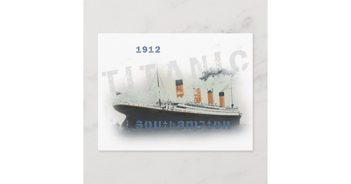 Vintage Custom Text Titanic Postcard | Zazzle