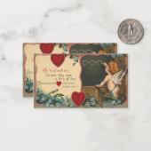 Vintage Cute Valentine's Day, Cherub Teacher Note Card | Zazzle