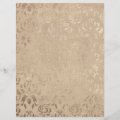 Vintage Damask Patterned Scrapbook Paper | Zazzle