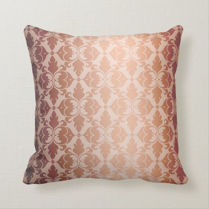 Vintage Damask Throw Pillow | Zazzle.com