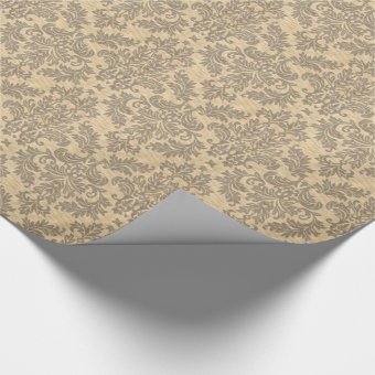 Vintage Damask Wrapping Paper | Zazzle