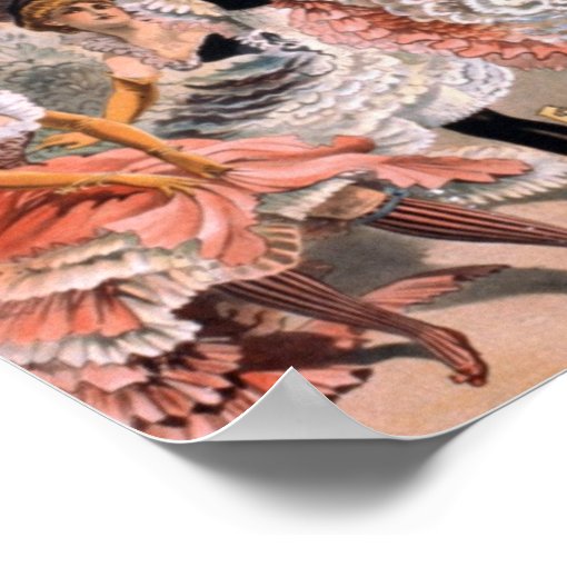 Vintage Dance Troop Advertisement Poster | Zazzle