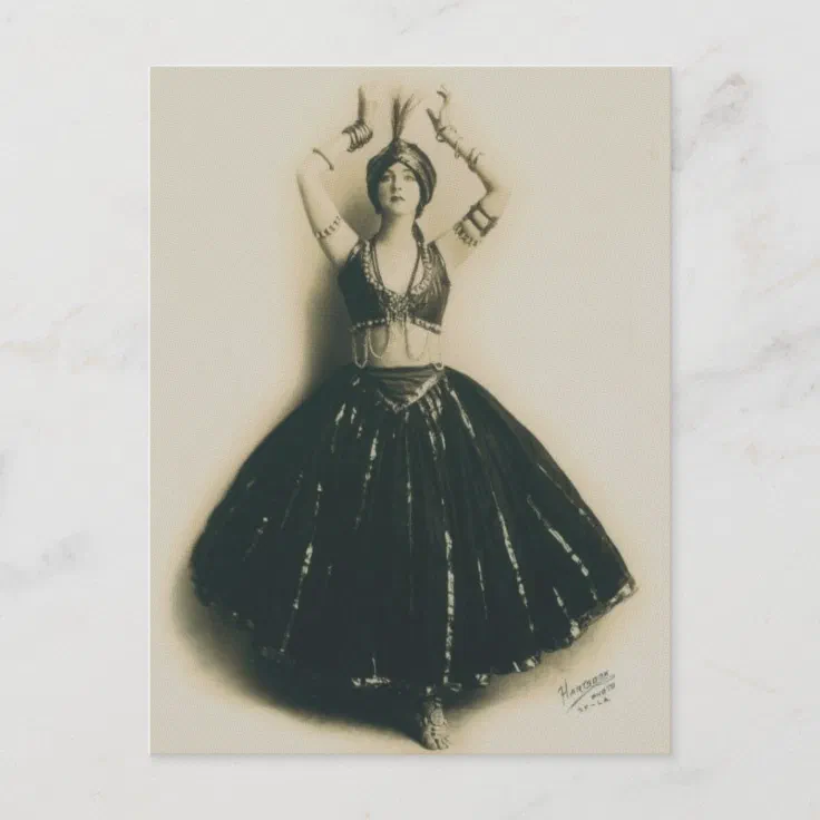 Vintage Dancer Postcard | Zazzle