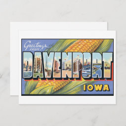 Vintage Davenport, Iowa Postcard | Zazzle