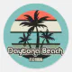 Vintage Daytona Beach Classic Round Sticker | Zazzle
