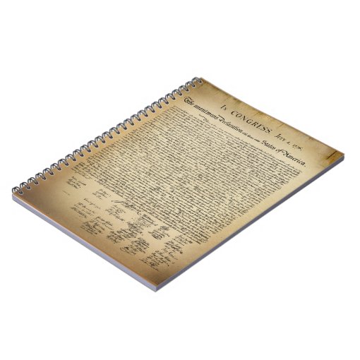Vintage Declaration of Independence Notebook | Zazzle