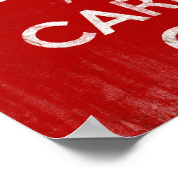 Vintage Deep Red Distressed Keep Calm and Carry On Poster | Zazzle