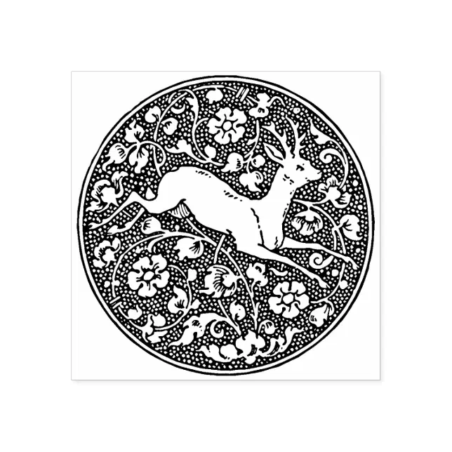 Vintage Deer Rubber Stamp | Zazzle