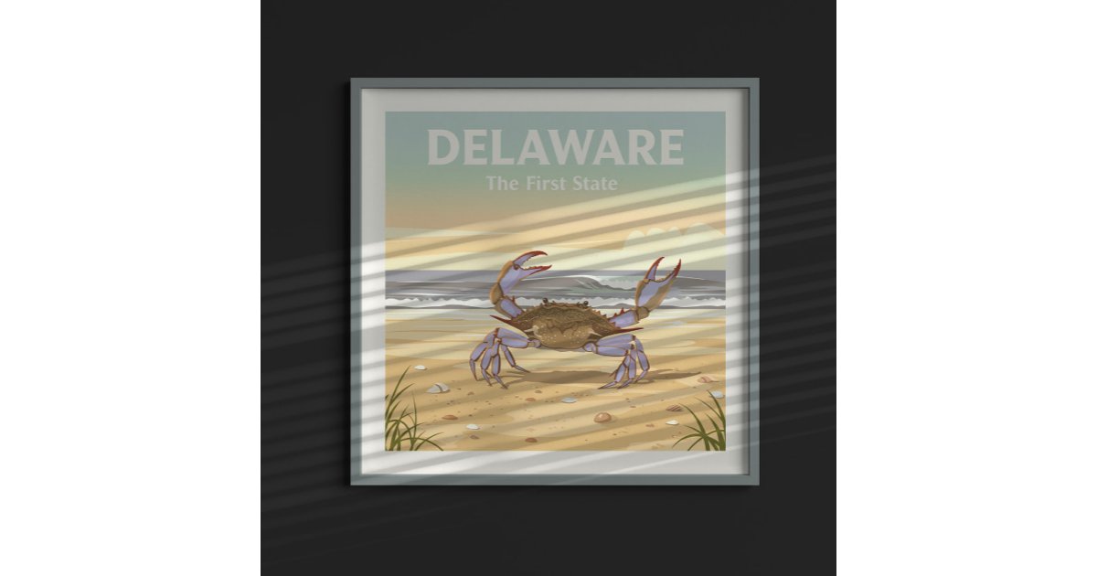 Vintage Delaware Poster | Zazzle