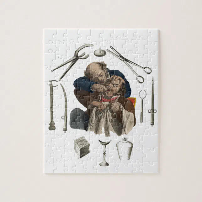 vintage dentist gifts jigsaw puzzle | Zazzle