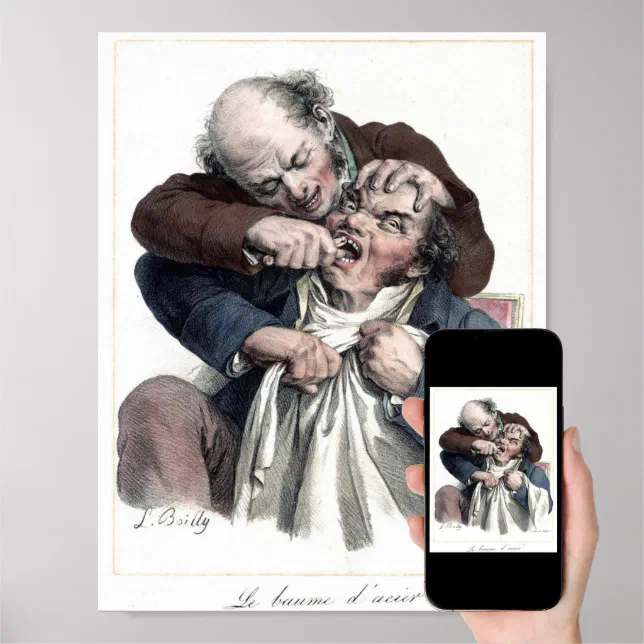 Vintage Dentist Tooth Extraction Poster | Zazzle