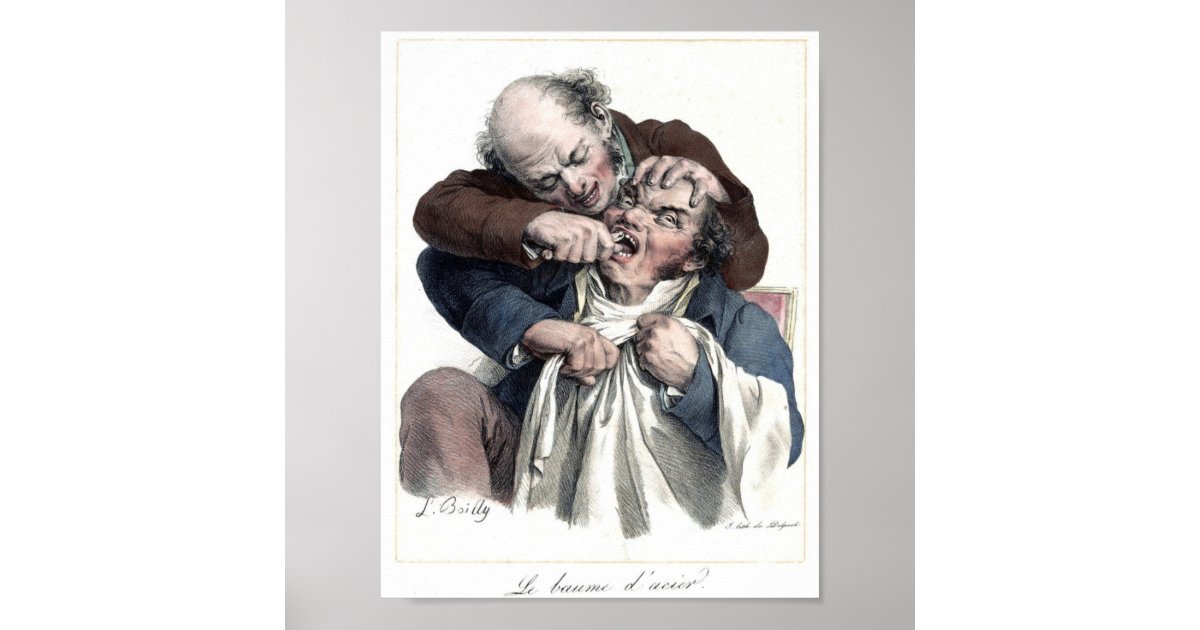 Vintage Dentist Tooth Extraction Poster | Zazzle