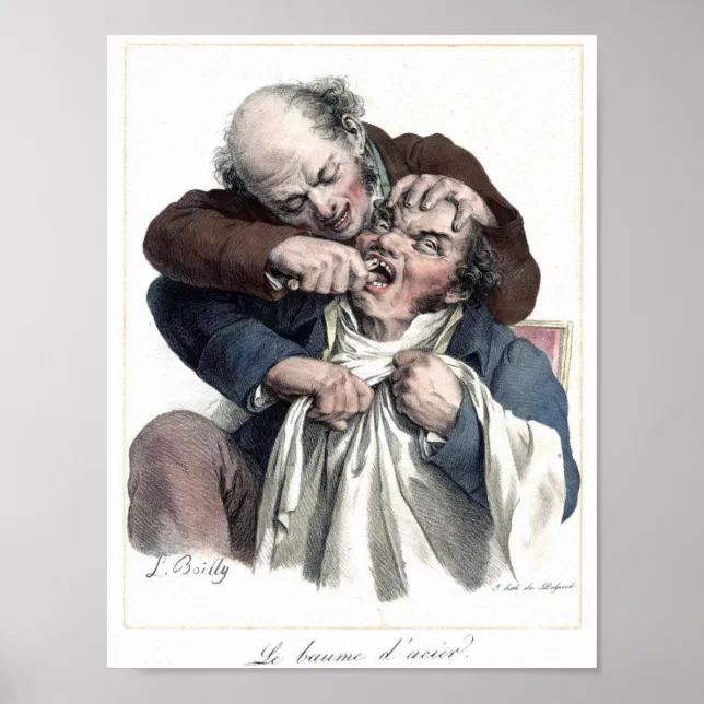 Vintage Dentist Tooth Extraction Poster | Zazzle