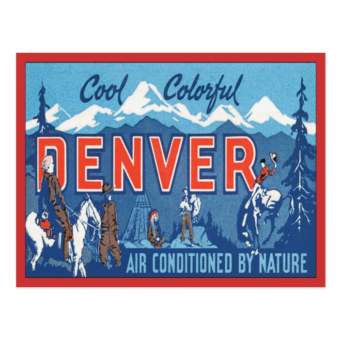 Vintage Denver Colorado Postcard | Zazzle.com