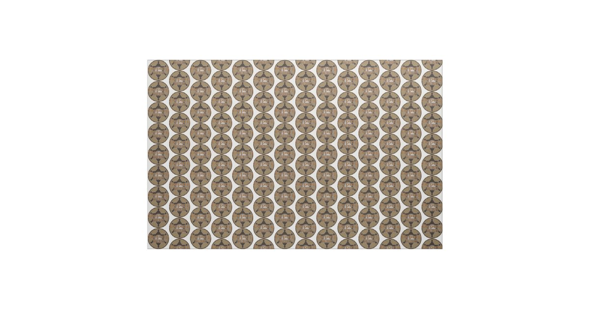 Vintage Deputy Sheriff Fabric | Zazzle