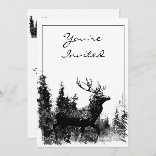 Vintage Design Stag Party Invite | Zazzle