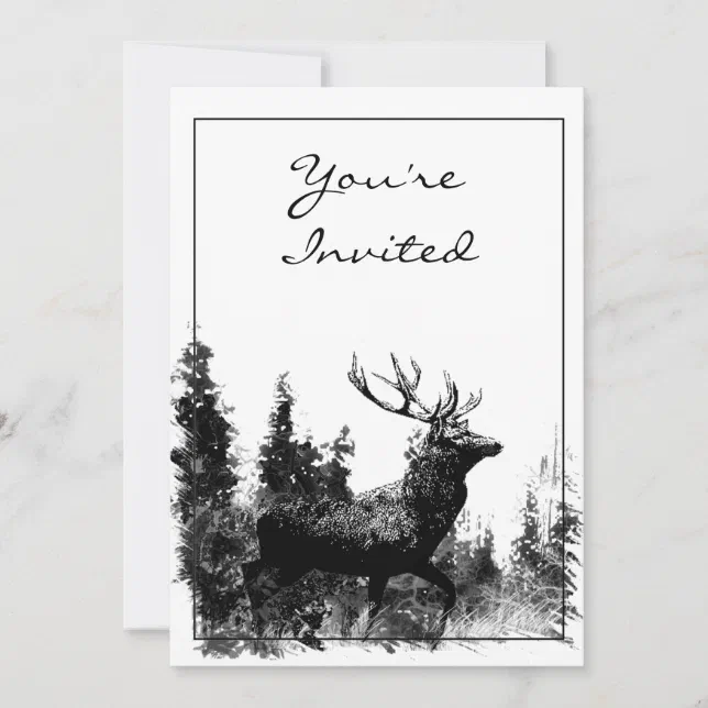 Vintage Design Stag Party Invite | Zazzle