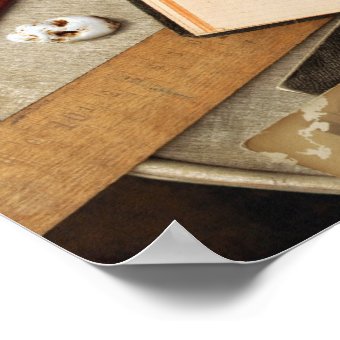 Vintage Desk Poster | Zazzle