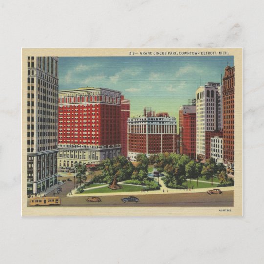 Vintage Detroit Michigan Postcard | Zazzle.com