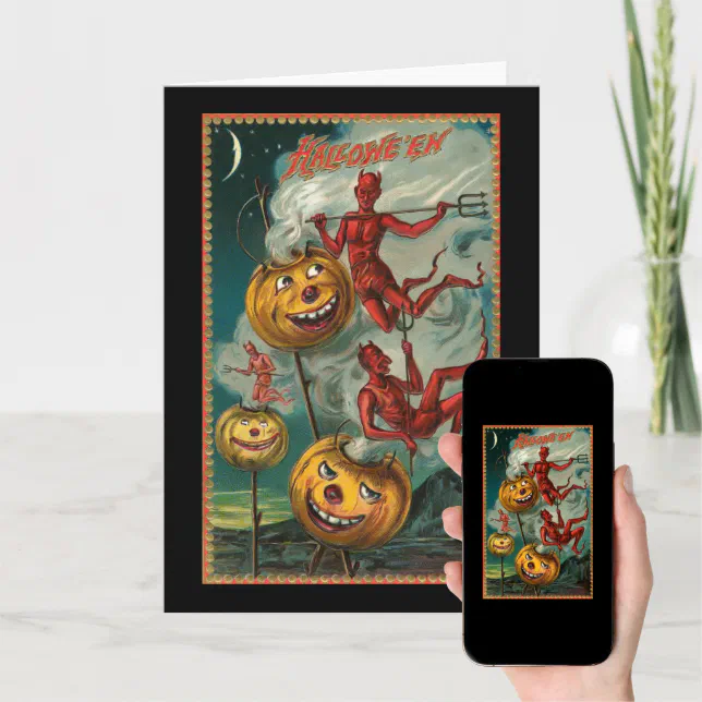 Vintage Devil Card | Zazzle