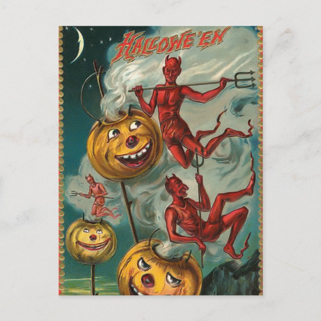Vintage Devil Postcard | Zazzle