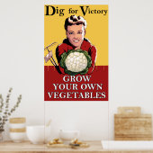 Vintage Dig for Victory Poster | Zazzle