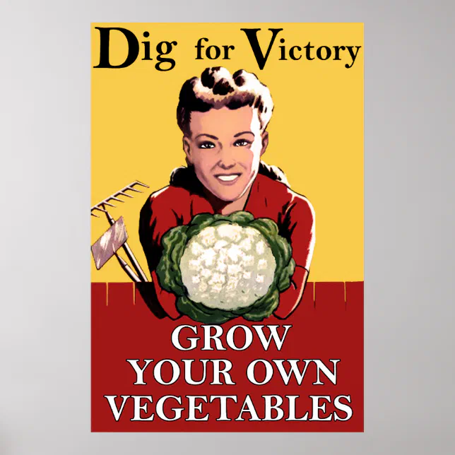 Vintage Dig for Victory Poster | Zazzle