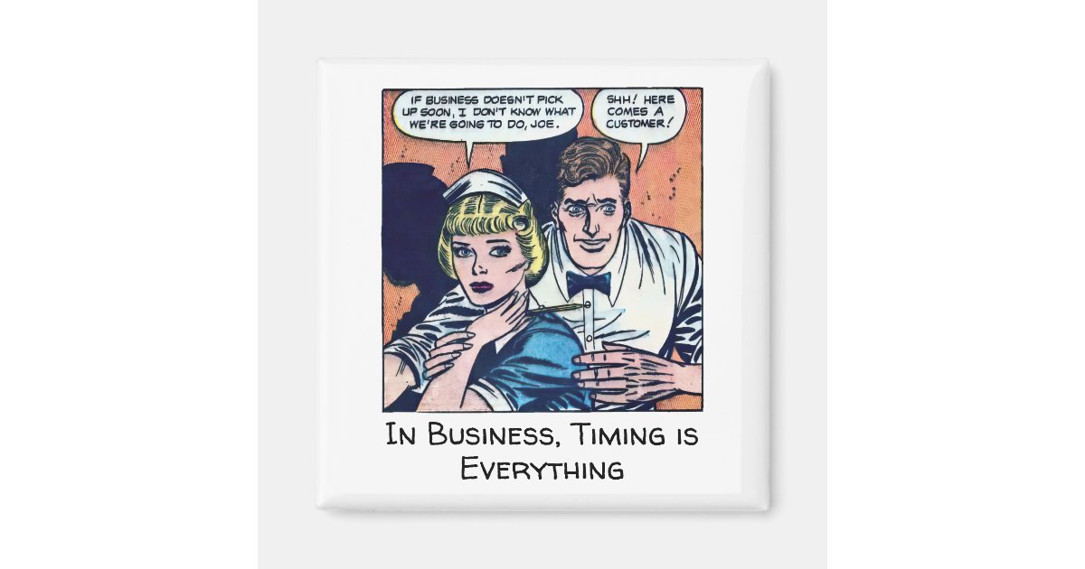 Vintage Diner Scene from 1950s Horror Comics Magnet | Zazzle