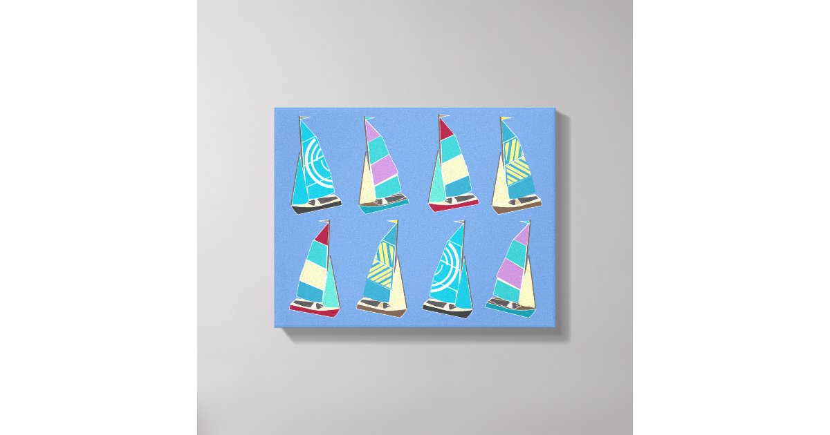 Vintage Dinghies Canvas Print | Zazzle