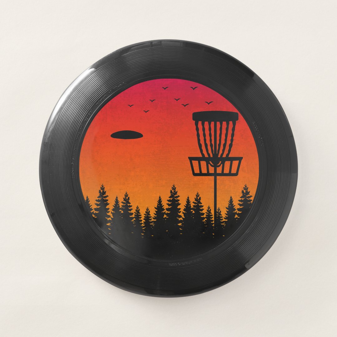 Vintage Disc Golf Frolf Frisbee Player Retro | Zazzle