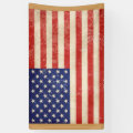 Vintage Distressed American Flag Banner | Zazzle
