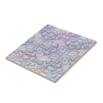 Vintage Distressed Faux Bas Relief Ceramic Tile | Zazzle