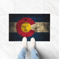 Vintage Distressed Flag of Colorado Doormat | Zazzle