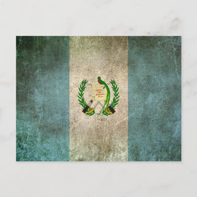 Vintage Distressed Flag of Guatemala Postcard | Zazzle