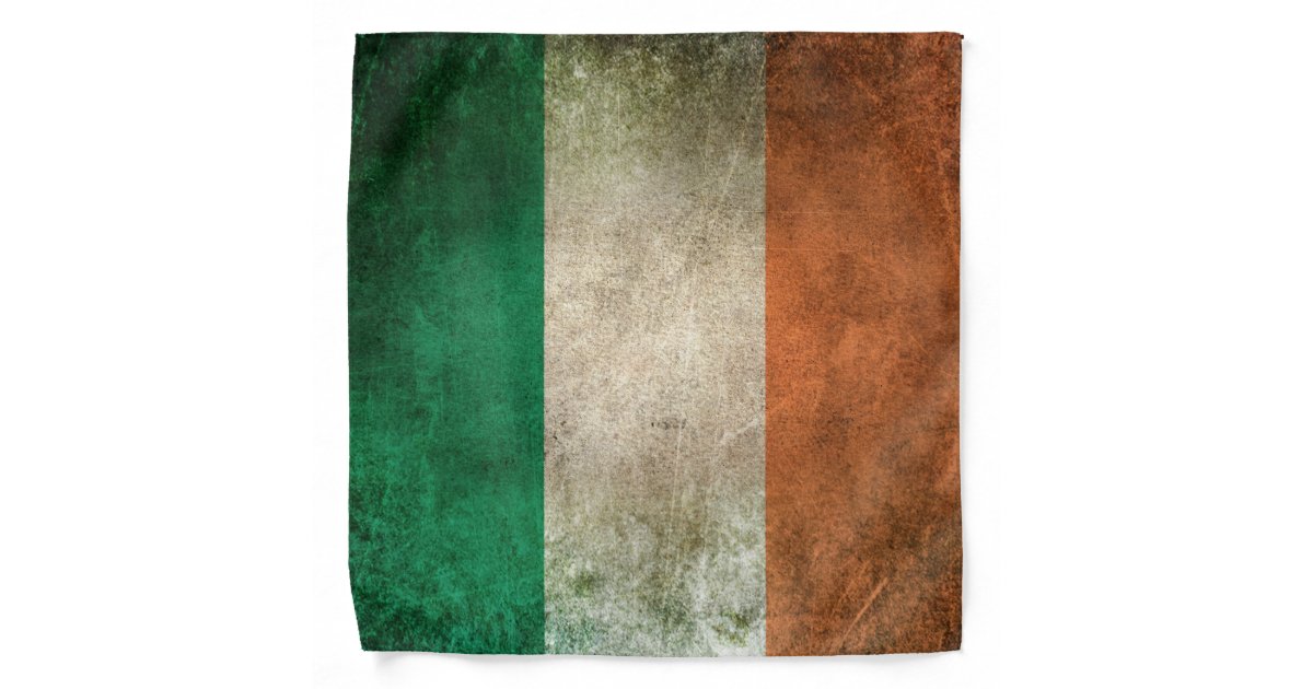 Vintage Distressed Flag of Ireland Bandana | Zazzle