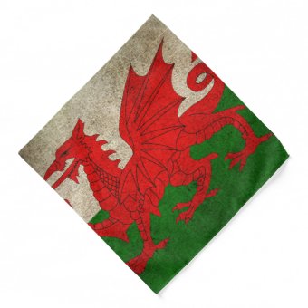 Vintage Distressed Flag of Wales Bandana | Zazzle