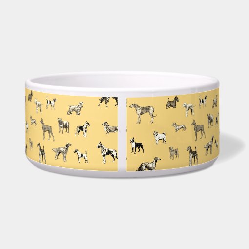 Vintage Dogs Bowl | Zazzle