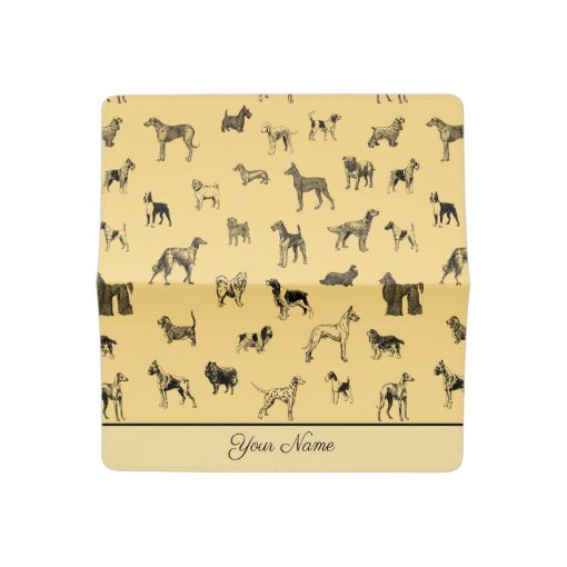 Vintage Dogs Checkbook Cover | Zazzle