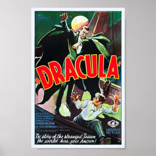 Vintage Dracula Poster | Zazzle