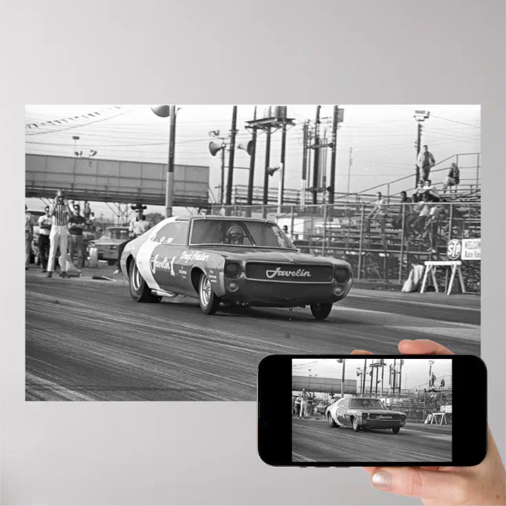 Vintage Drag Racing - 1969 Javelin1 Funny Car Poster | Zazzle