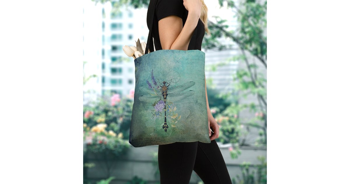 Vintage Dragonfly Tote Bag | Zazzle